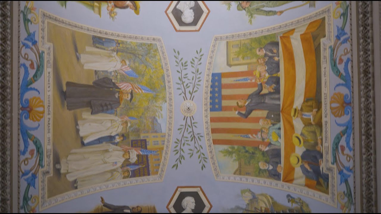 A Walk Through the Cox Corridors and Hall of Columns - YouTube