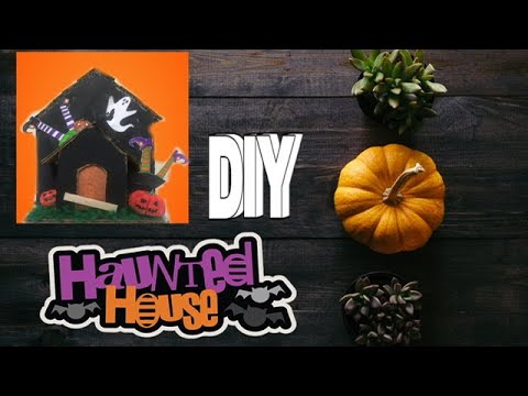 Diy mini haunted house | using cardboard - YouTube