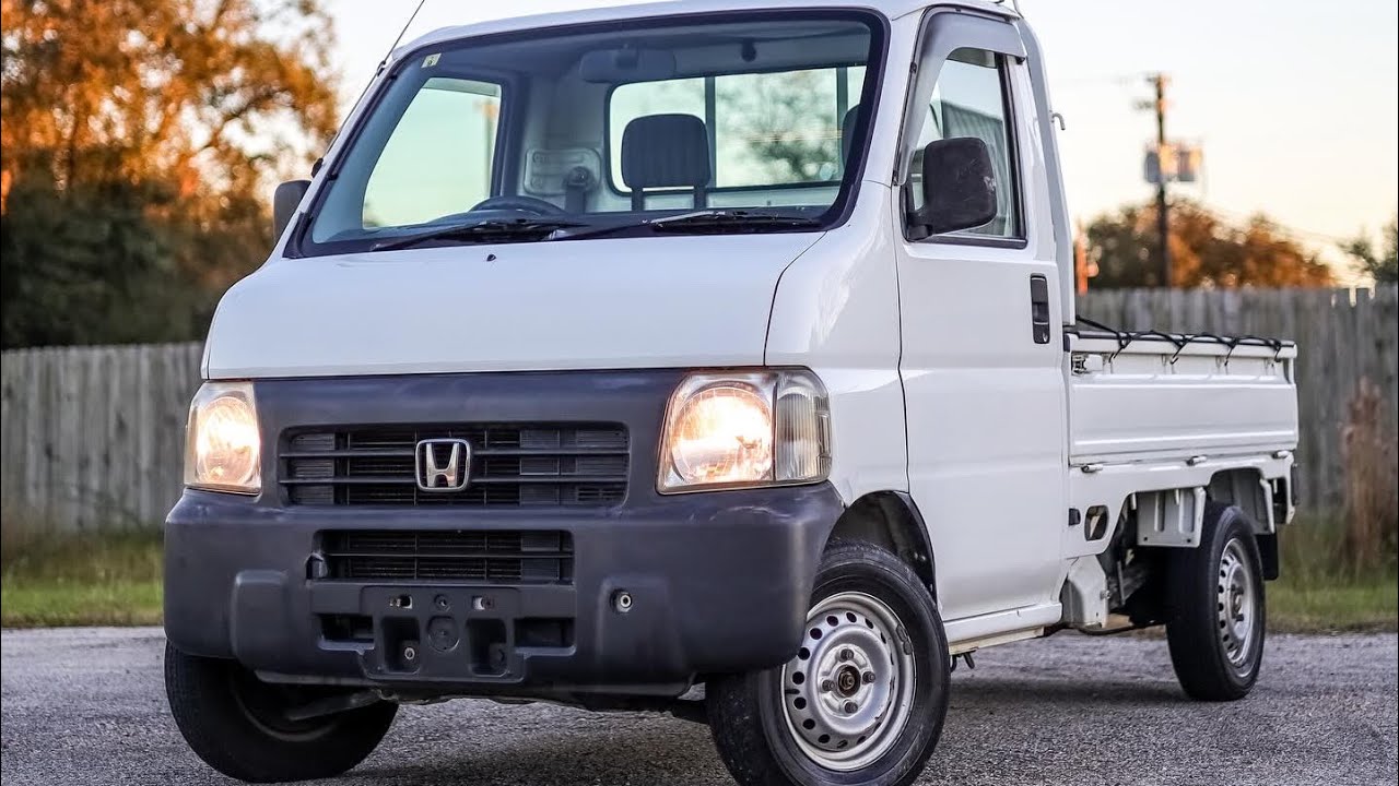 1999 Honda Acty HA7 Attack 4WD 5 Speed AC Diff Lock Walk-around & Start ...