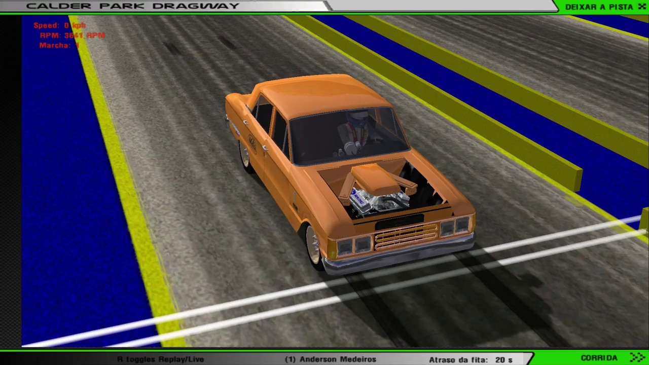 rFactor Mod Drag Ford Super V8 Turbo - YouTube