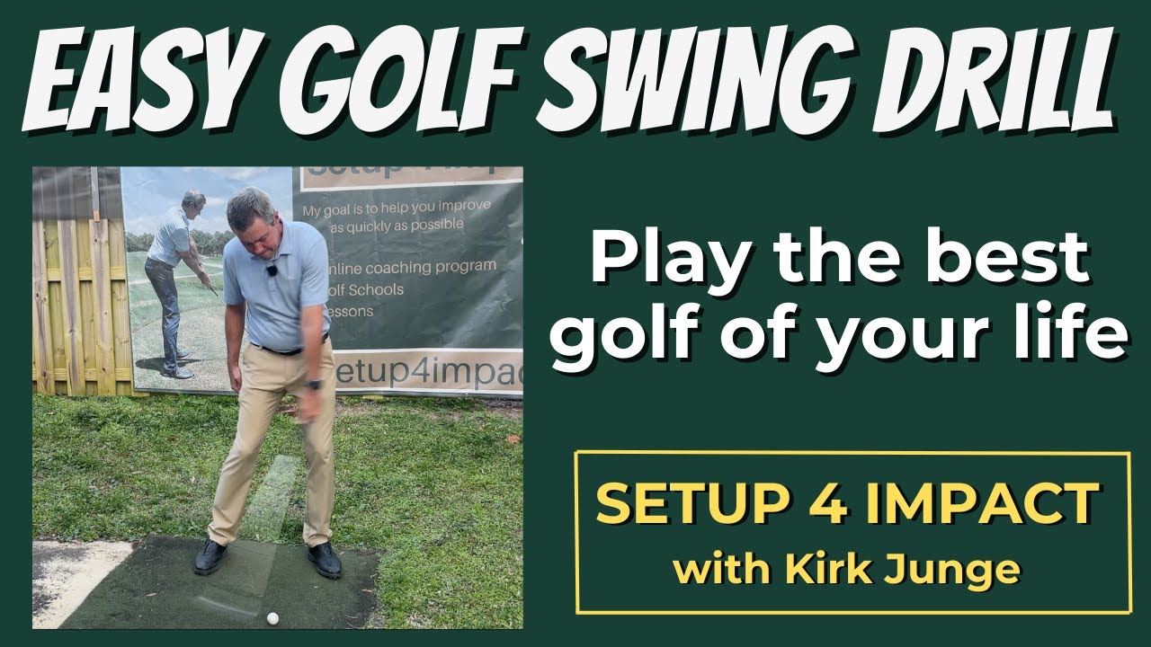 Easy Golf swing drill to learn perfect impact. - YouTube