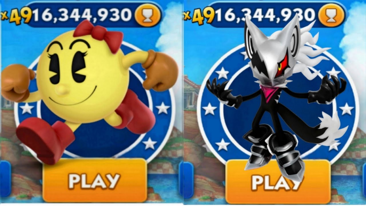 Sonic Dash - Ms.Pacman VS Infinite _ Movie Sonic vs All Bosses Zazz ...