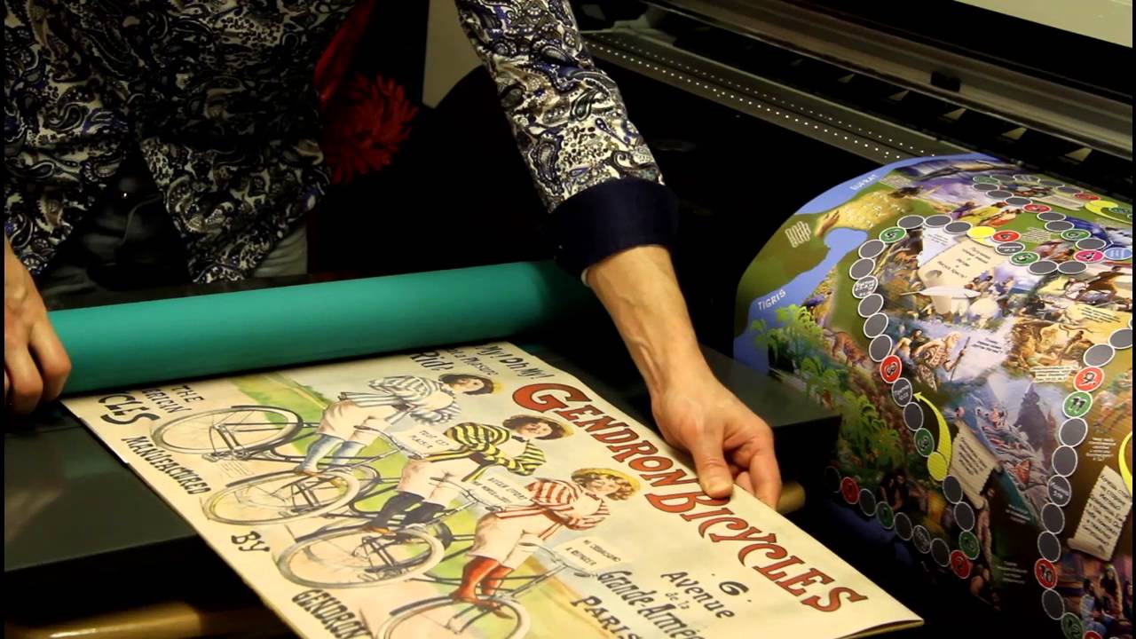 Printing VINTAGE POSTER by water resistant ink - Graphic Studio Imperia ...