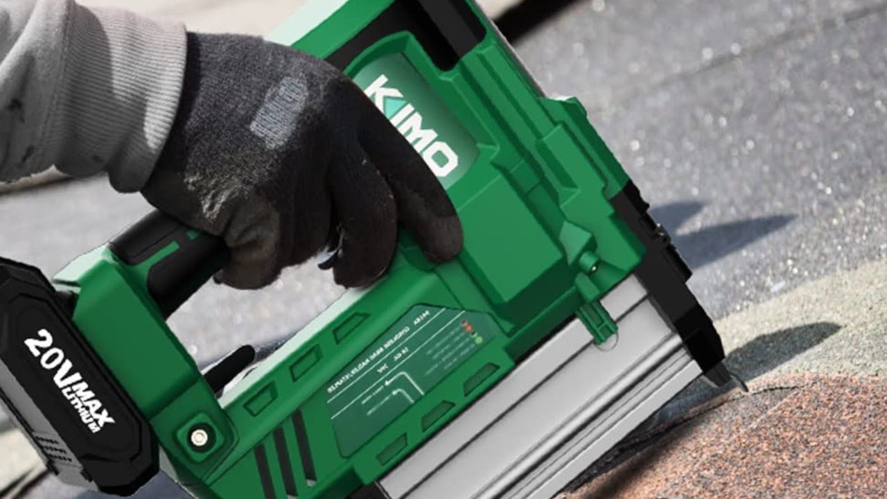 KIMO 18 Gauge Nail Gun Battery Powered w/ 2 X 2.0 Battery & Charger, 2 ...