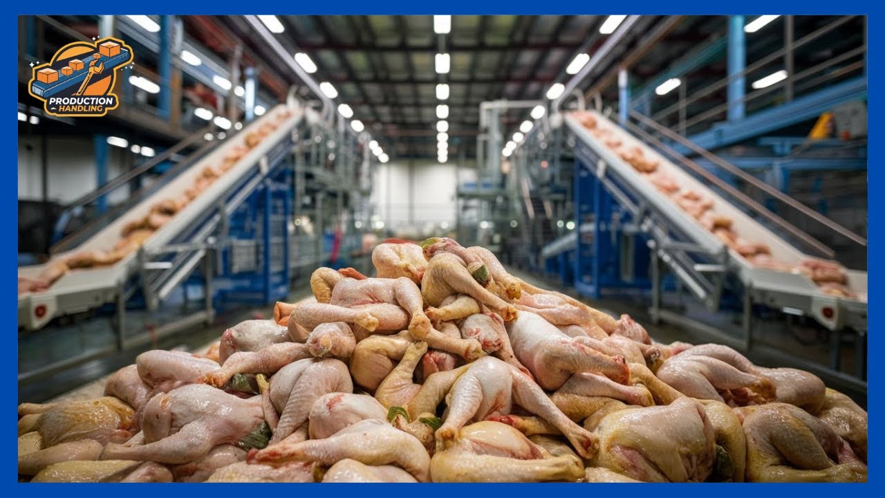 The Process of Producing Millions of Chickens-At the Factory - YouTube