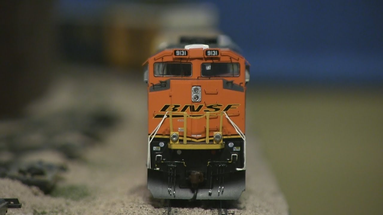 HO Scale Freight Train with Helper Unit HD - YouTube