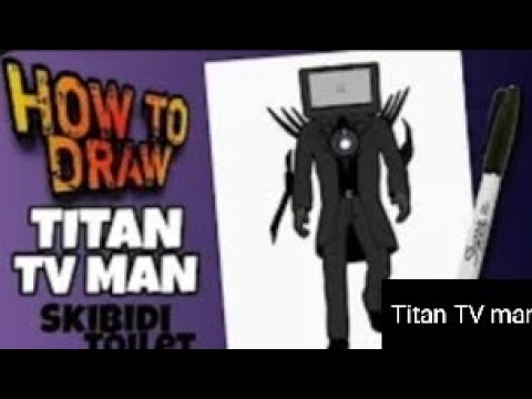 How to draw titan TV man step by step - YouTube