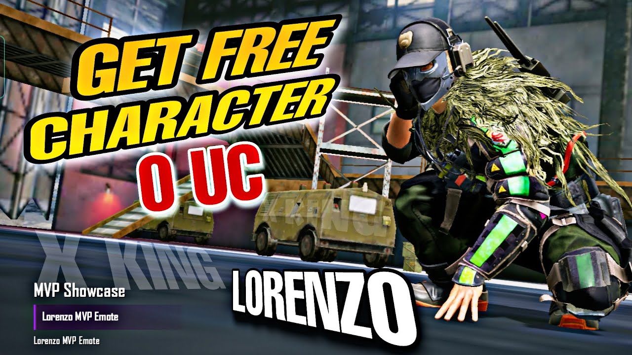 LORENZO GET FREE CHARACTER | LORENZO CHARACTER IS HERE | UNLOCK LORENZO ...