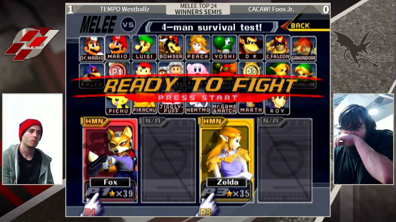 Tempo | Westballz (Fox) vs. CACAW! Foos Jr. (Sheik) | SSBM WSF | SSN6 ...