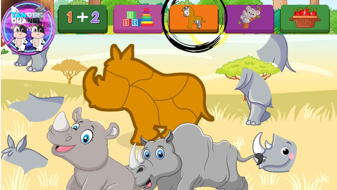 Learn Animal Names and Sounds by Playing Animal Puzzles IAnimated ...