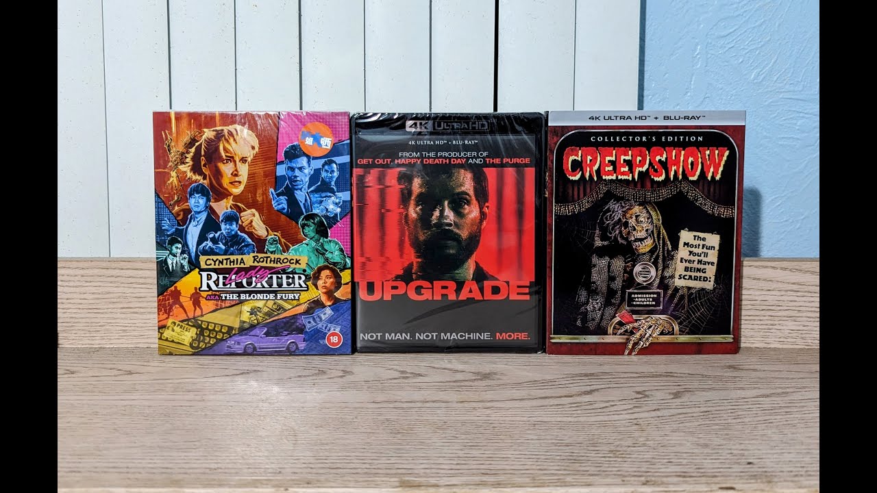 Lady Reporter / Upgrade / Creepshow 4K UHD Blu-Ray Unboxing - Eureka ...