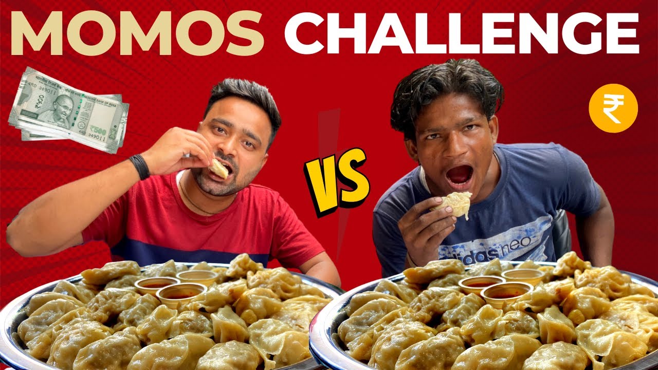 35 MOMOS EATING CHALLENGE 🥟🔥| CHICKEN MOMOS 🐔 || STREET CHALLENGE ...