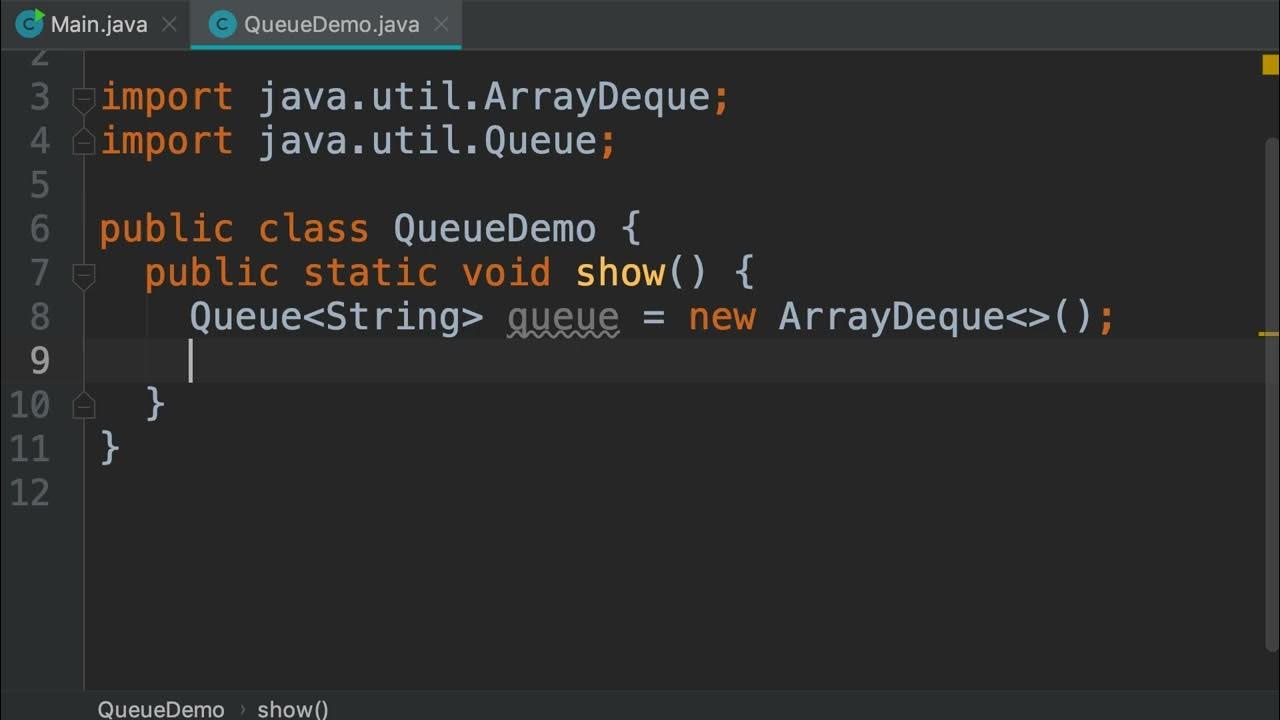 Java #157 - The Queue Interface [By Mosh Hamedani] - YouTube