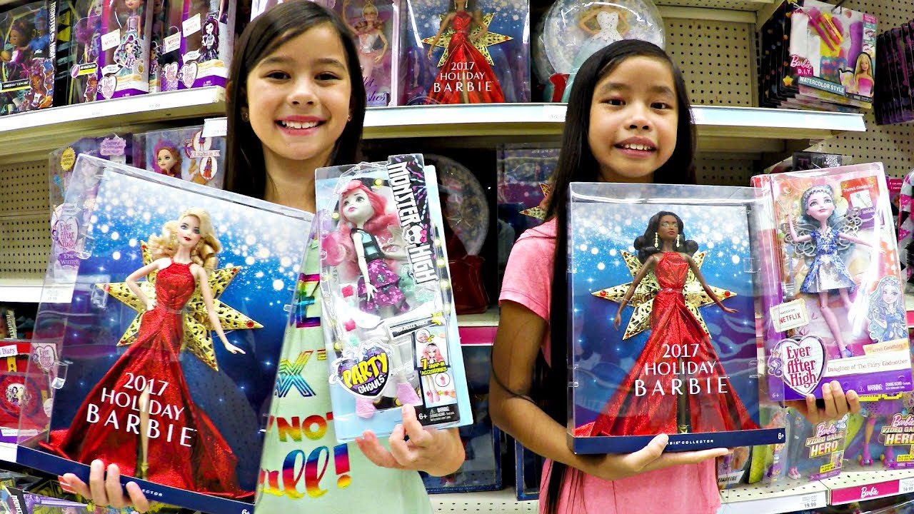 Fashion Dolls Toy Hunt: Holiday Barbie, Ever After High, Disney ...