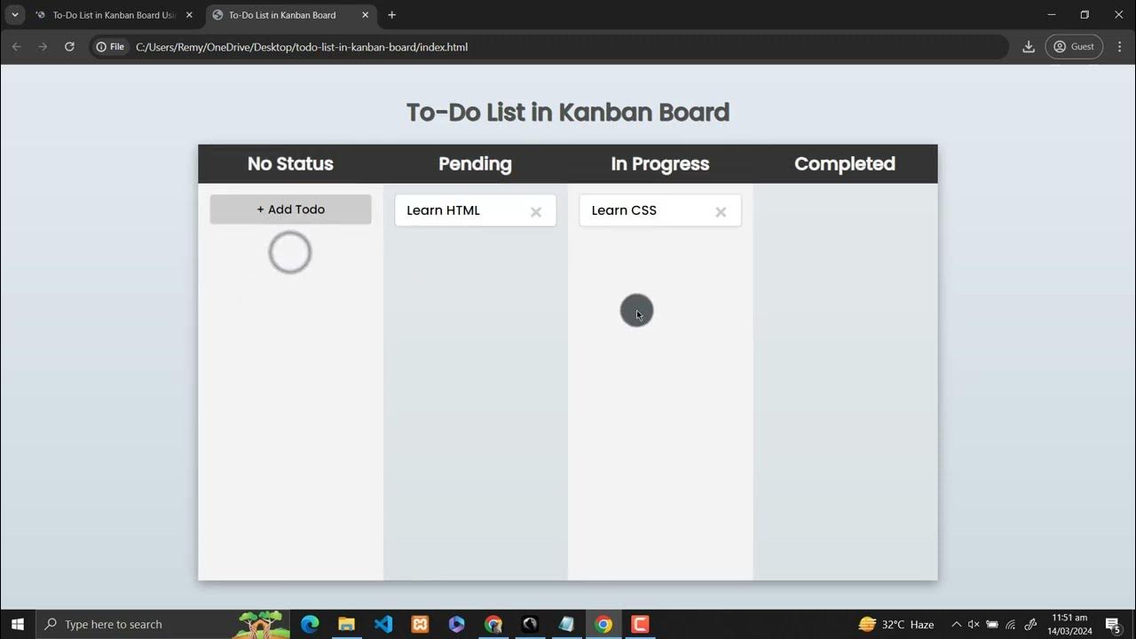 To-Do List in Kanban Board Using HTML, CSS and JavaScript with Source Code - YouTube