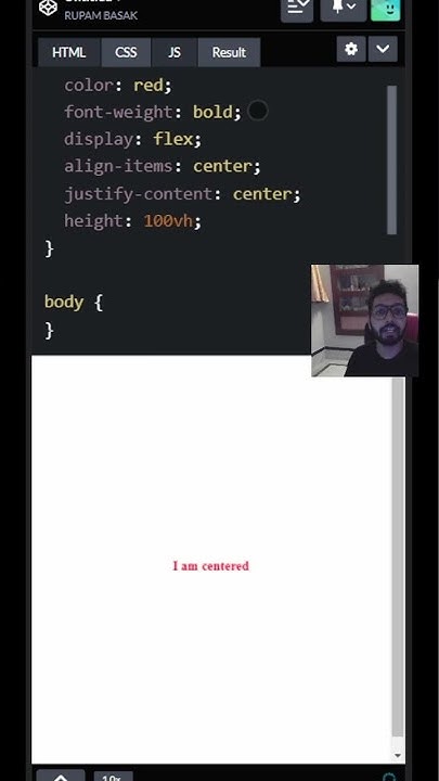 Make an html element screen centered | CSS tips & tricks | Coding in hindi #codeArt | #shorts ...