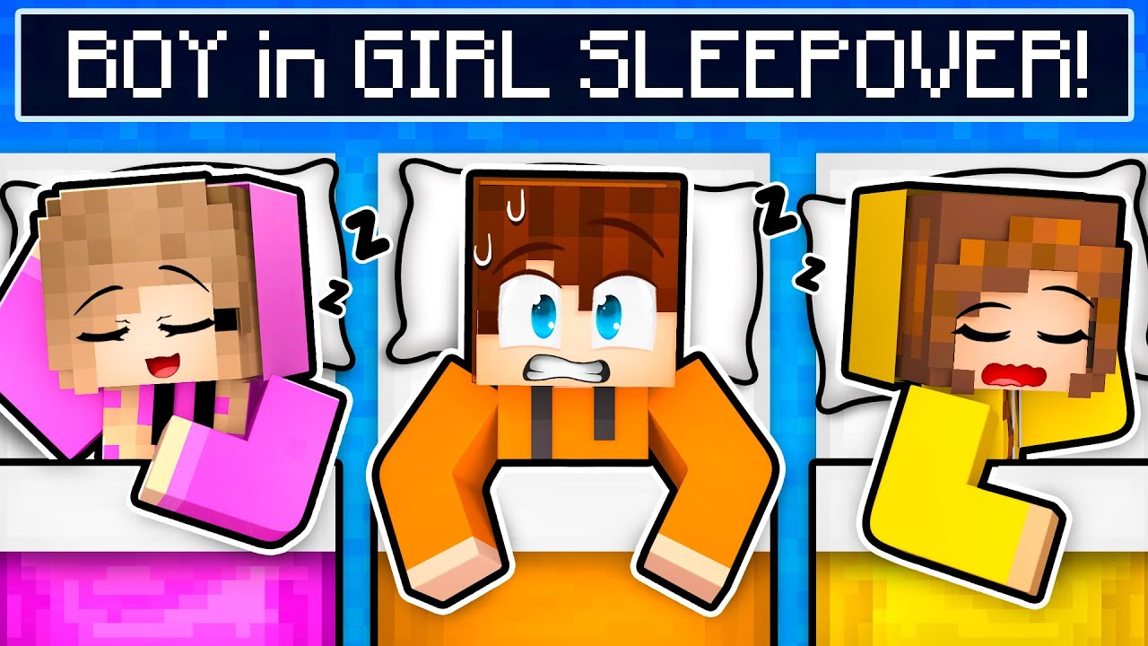 Jamesy Sneaks in a GIRLS ONLY SLEEPOVER In Minecraft! - YouTube