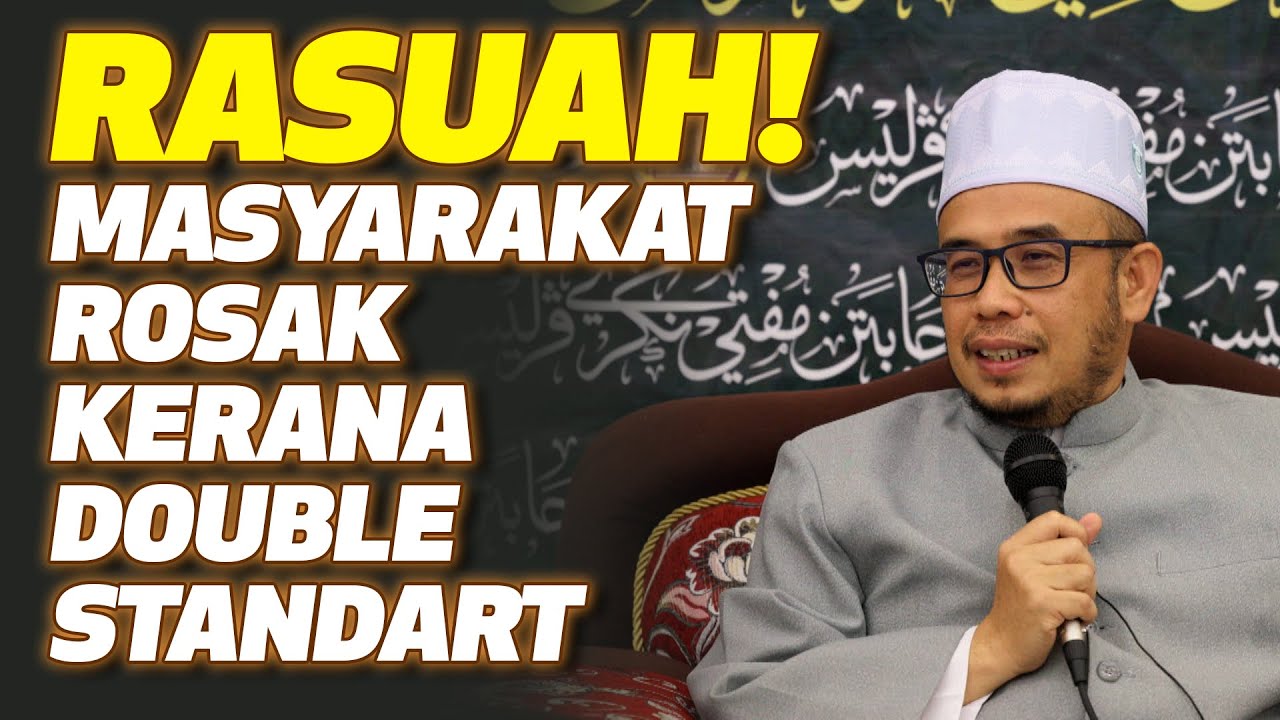 Prof Dr MAZA - Rasuah! Masyarakat Rosak Kerana Double Standart - YouTube