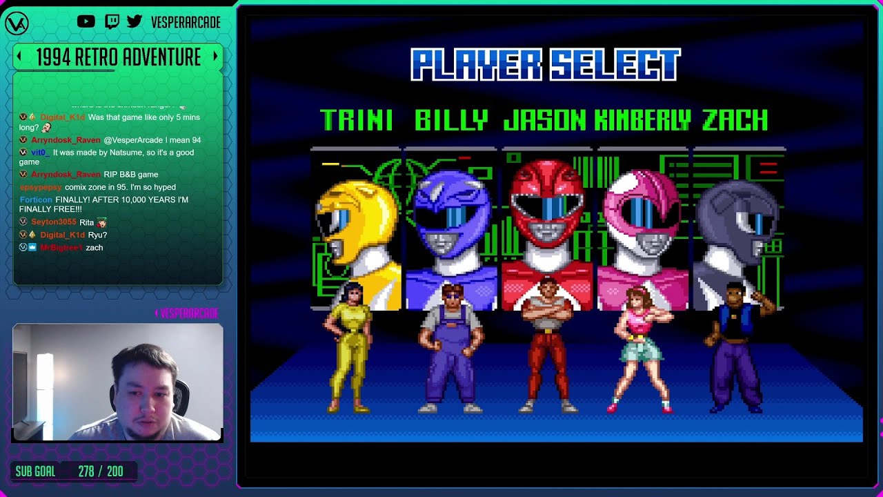 Mighty Morphin Power Rangers! Single Player Beat 'em up (SNES) - Retro ...