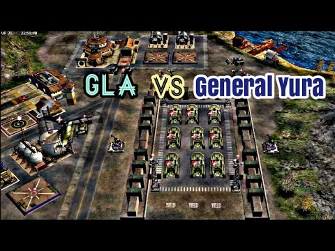 Generals Zero Hour (mission map) ^gla vs general Yura^ - YouTube