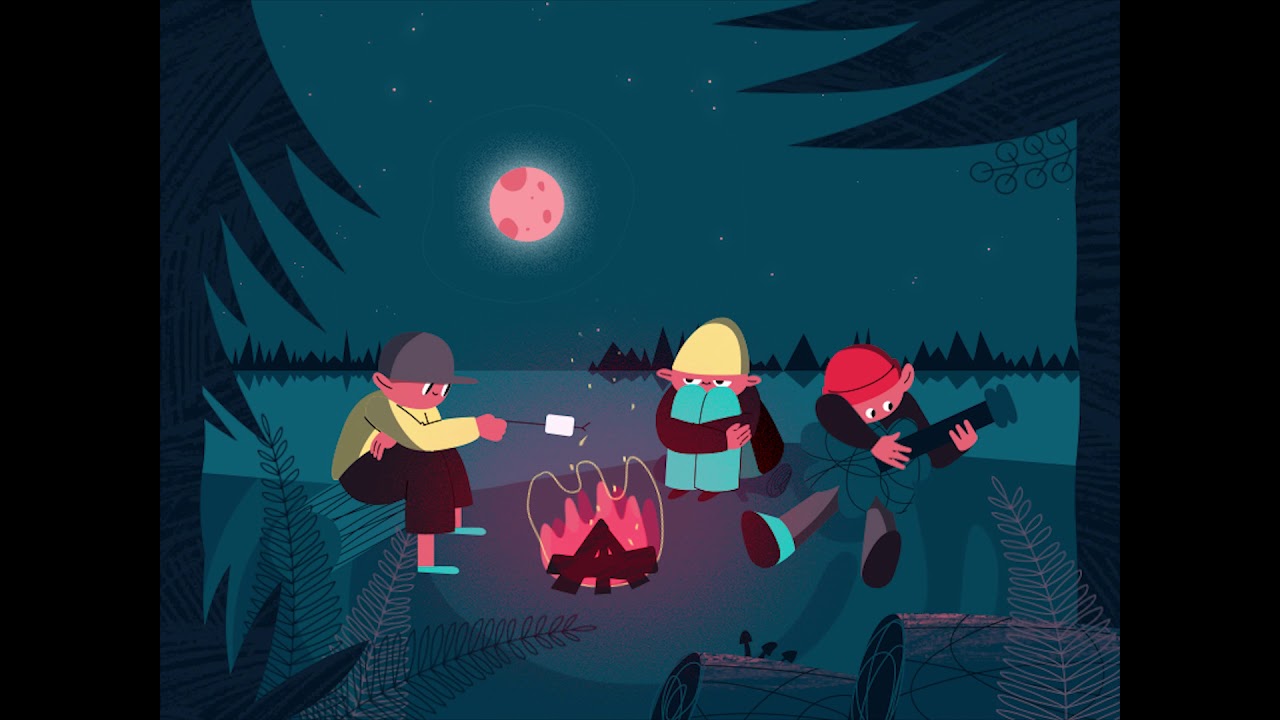 After Effects - Kids around a campfire - YouTube