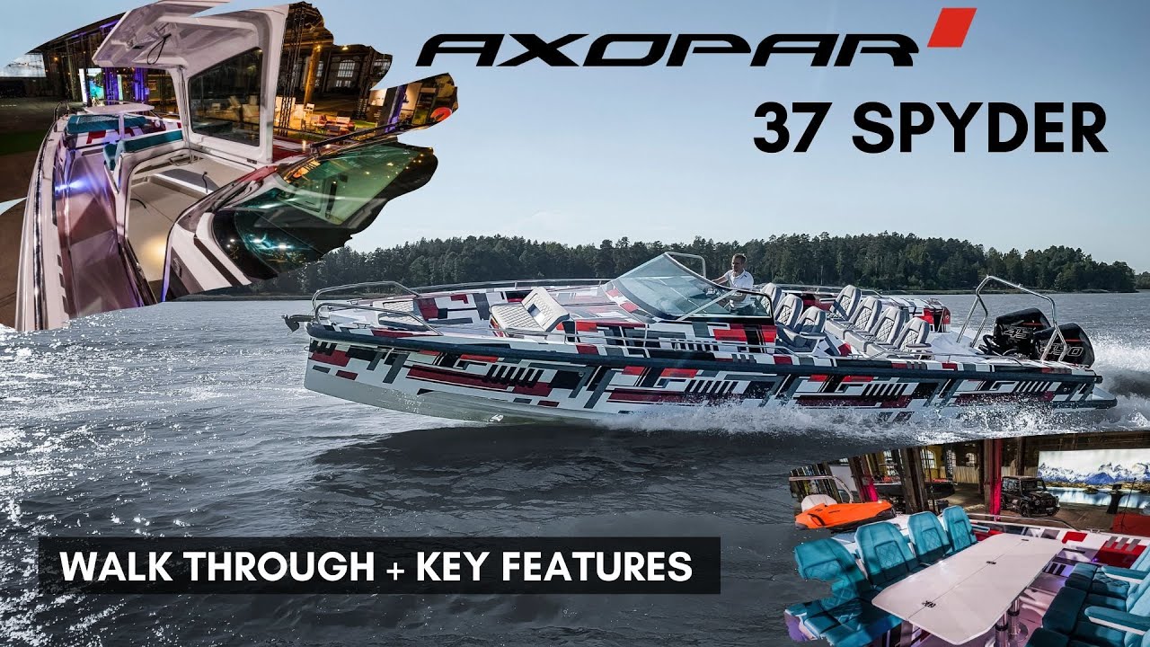 NEW Axopar 37 Spyder Walkthrough | Revolutionary key features - YouTube