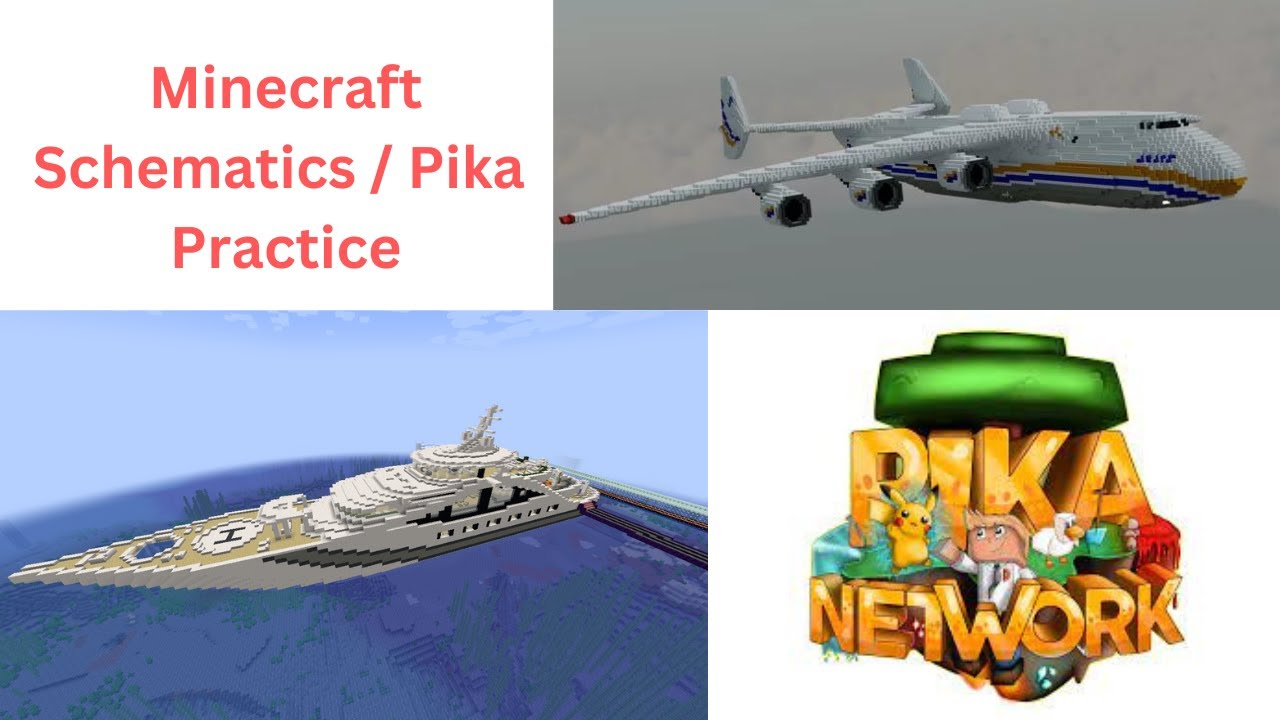 Minecraft Schematics / Pika Practice - YouTube