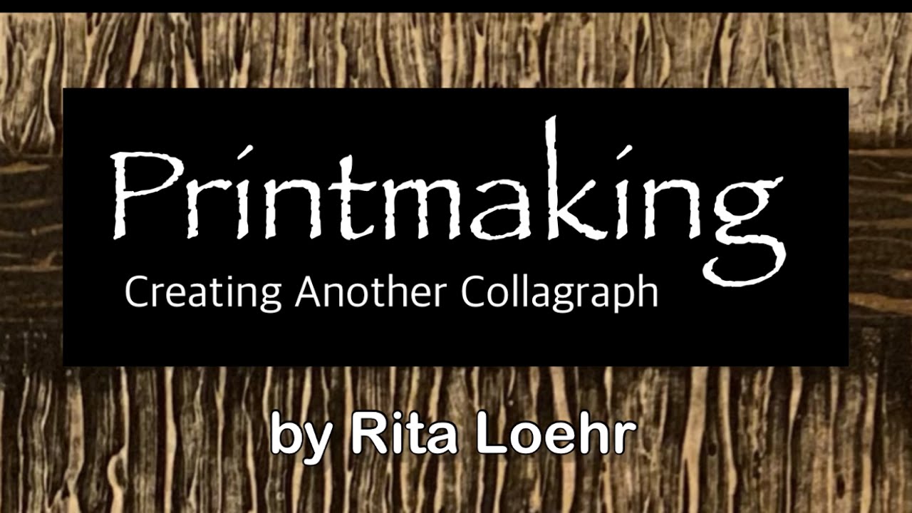 Printmaking- Creating Another Collagraph from Plate to Press - YouTube