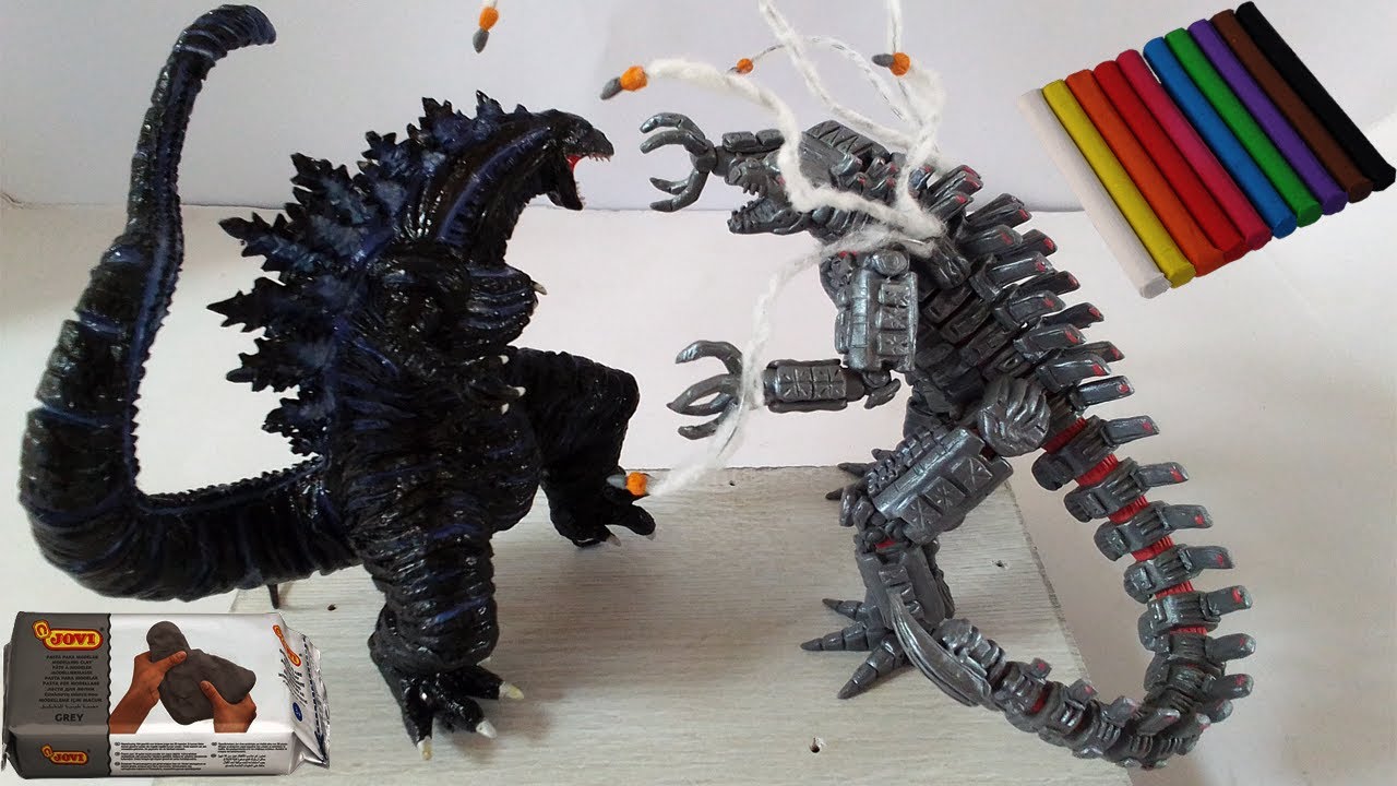 MECHAGODZILLA VS SHIN GODZILLA WITH CLAY/PLASTILINA. - YouTube