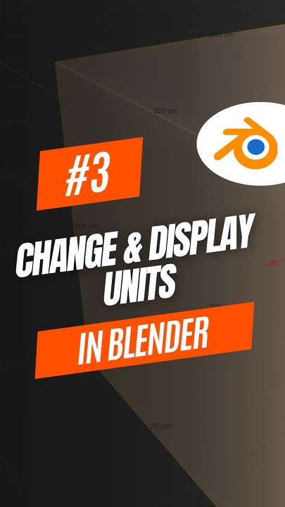 How to change and display units of measure in Blender | Tutorial #blender #3dart - YouTube