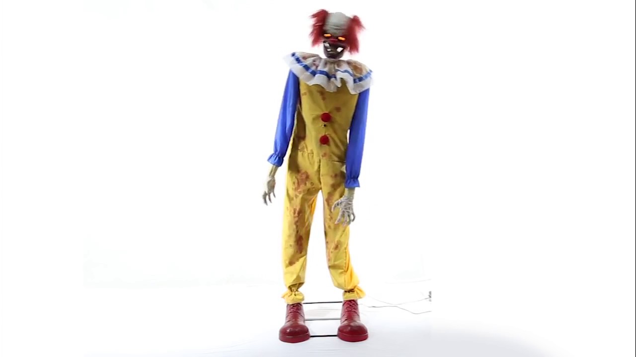 Twitching Clown Prop. Animated Props. Halloween Props. - YouTube