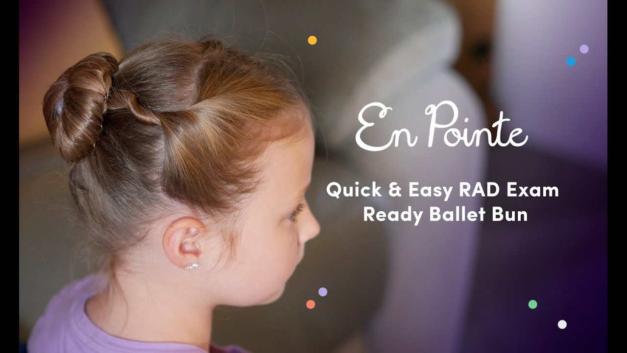 Ballet Bun for RAD Exam — Quick and Easy - YouTube