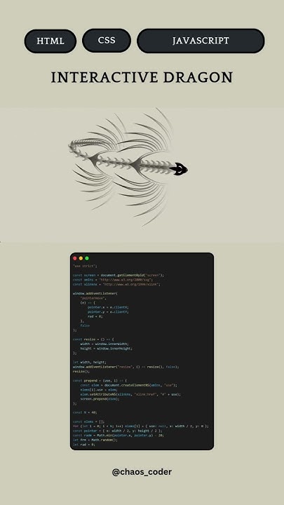 Interactive Dragon: A Stunning Animation in SVG - YouTube