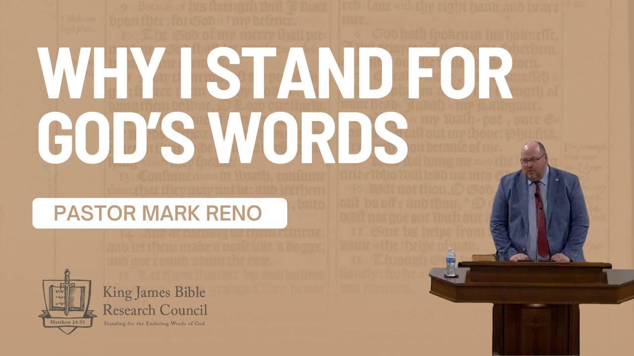 Why I Stand for God's Words - Mark Reno - YouTube