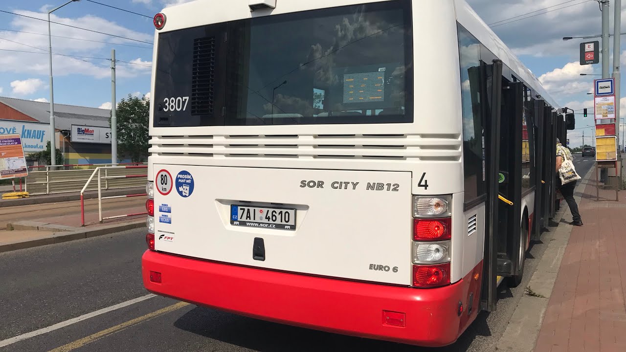 Autobus SOR NB 12 ev.č.3807 na lince 173 - YouTube