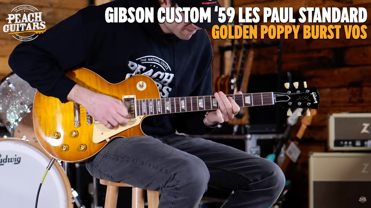No Talking...Just Tones | Gibson Custom '59 Les Paul Standard Golden ...