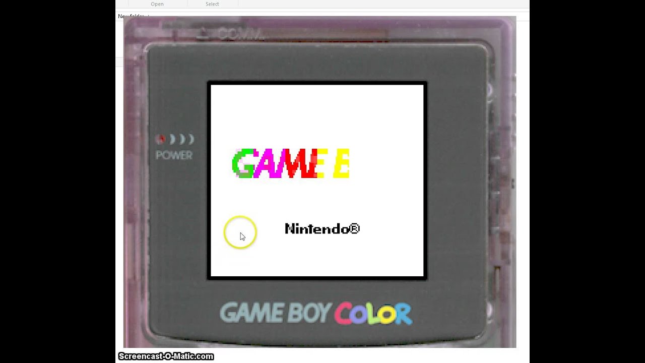 Game Boy Color Boot Up - YouTube