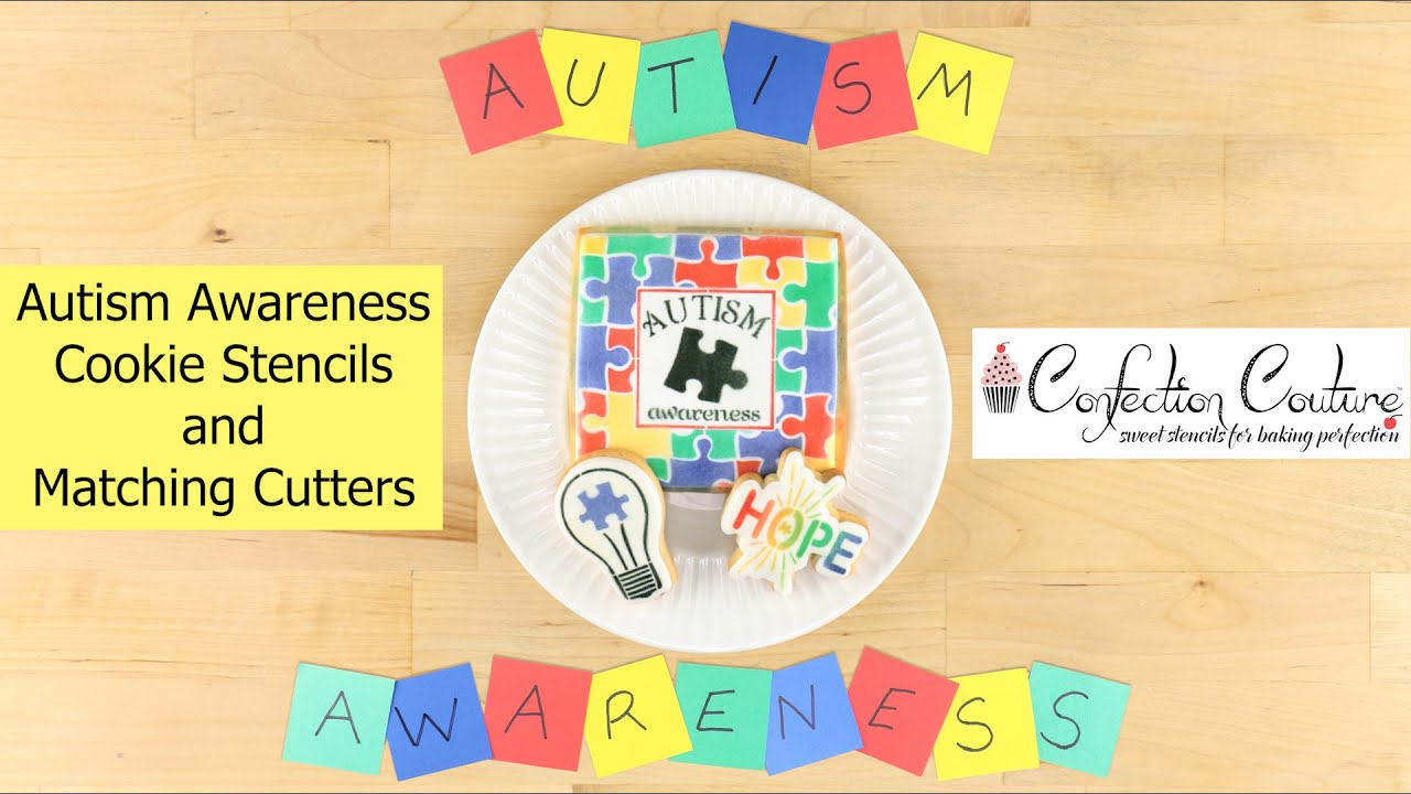 Autism Awareness Cookie Stencils with Matching Cutters | Confection ...