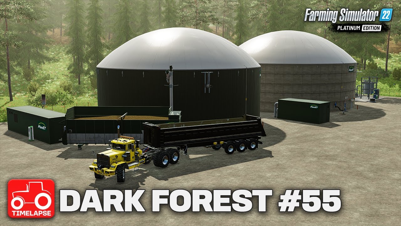 BUILDING A BIO GAS PLANT!! FS22 Timelapse Dark Forest Ep 55 - YouTube