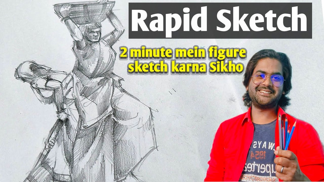 How to do rapid sketch | Rapid sketch kaise karen.. - YouTube