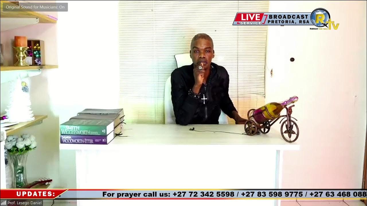 08 NOVEMBER 2023 WEDNESDAY LIVE BROADCAST SERVICE WITH PROF. LESEGO DANIEL AND SONS PART 1 - YouTube