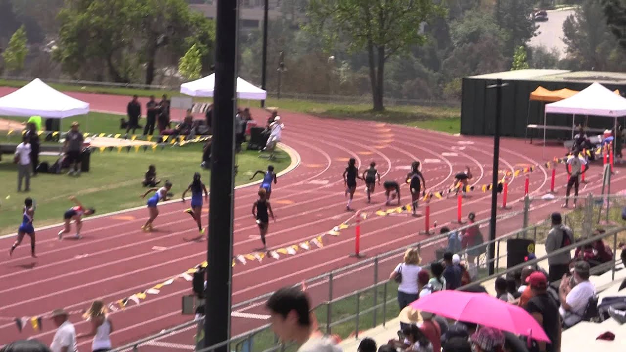 Women's 4X100 Relay; 2013 Tiny Lister Invite @Cal State La - YouTube