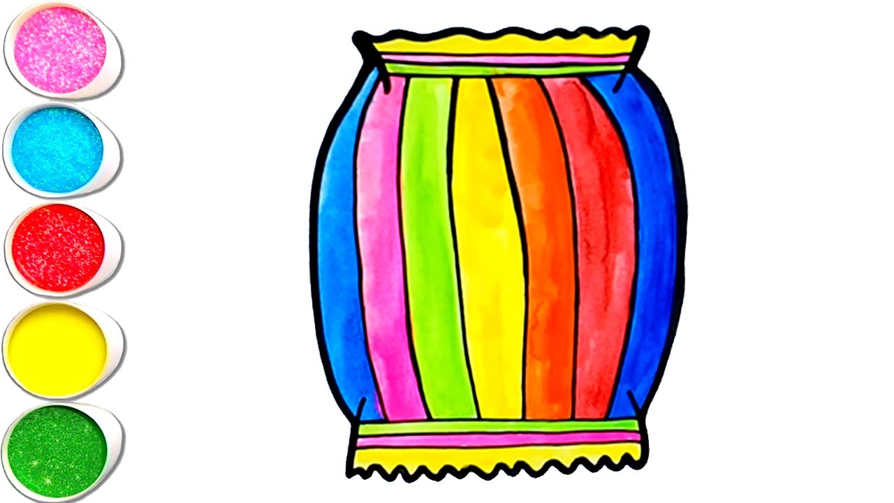 How To Draw Snack | Painting & Coloring For Kids | Funny Drawing For ...