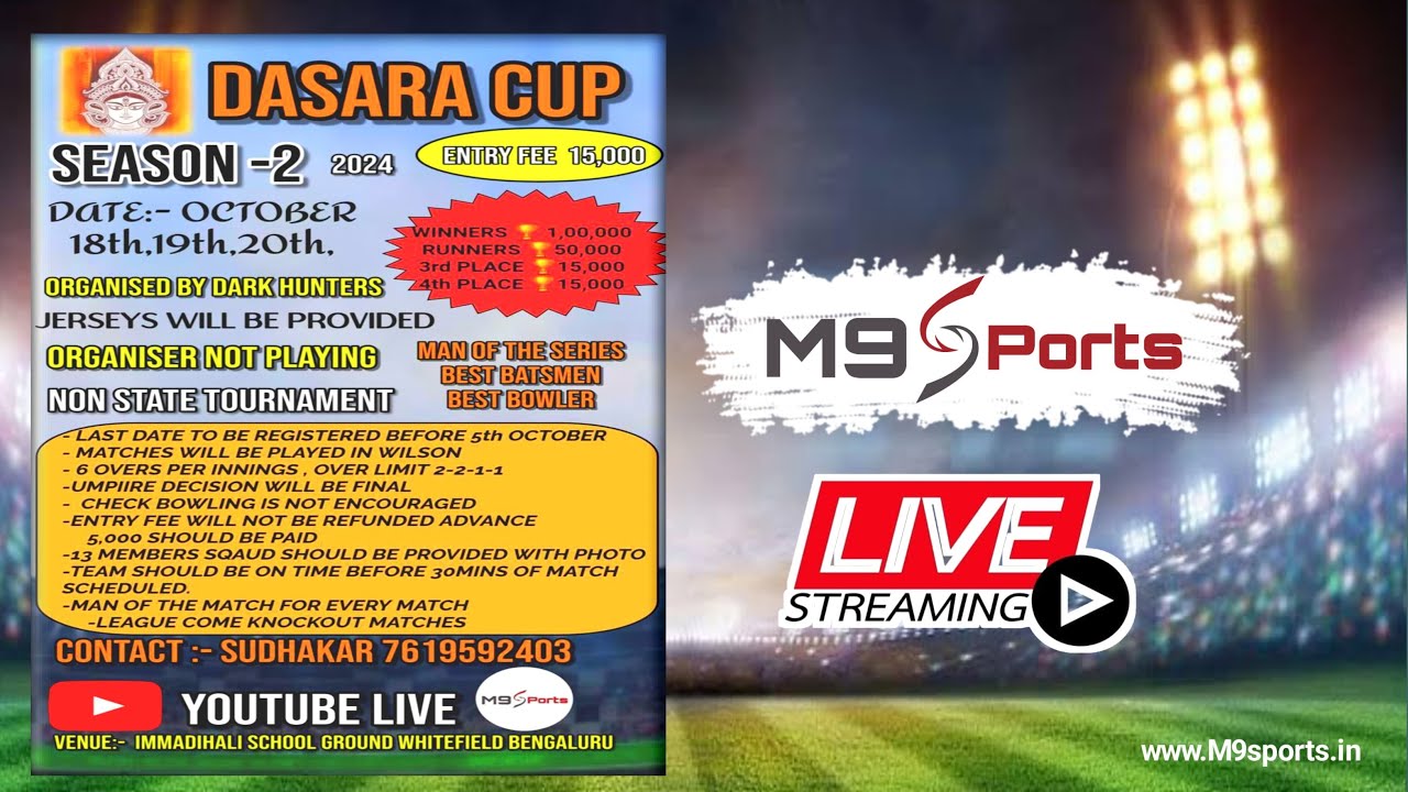 || DASARA CUP-2024 | FINAL DAY | SEASON-02 | WHITEFIELD, BENGLURU ...