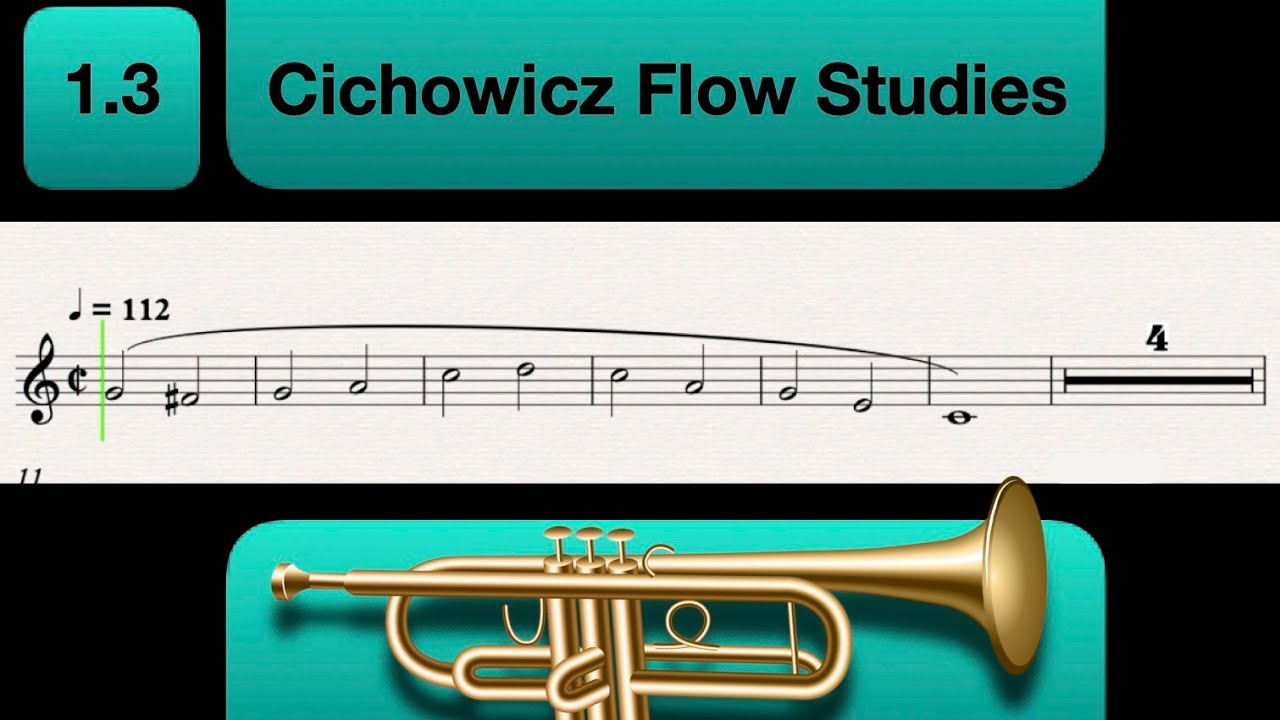 Trumpet Play Along - Cichowicz Flow Studies (1.3 Group C) - YouTube