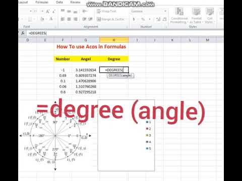 Acos function in excel #excelapp #excelshortcuts #exceleducation - YouTube