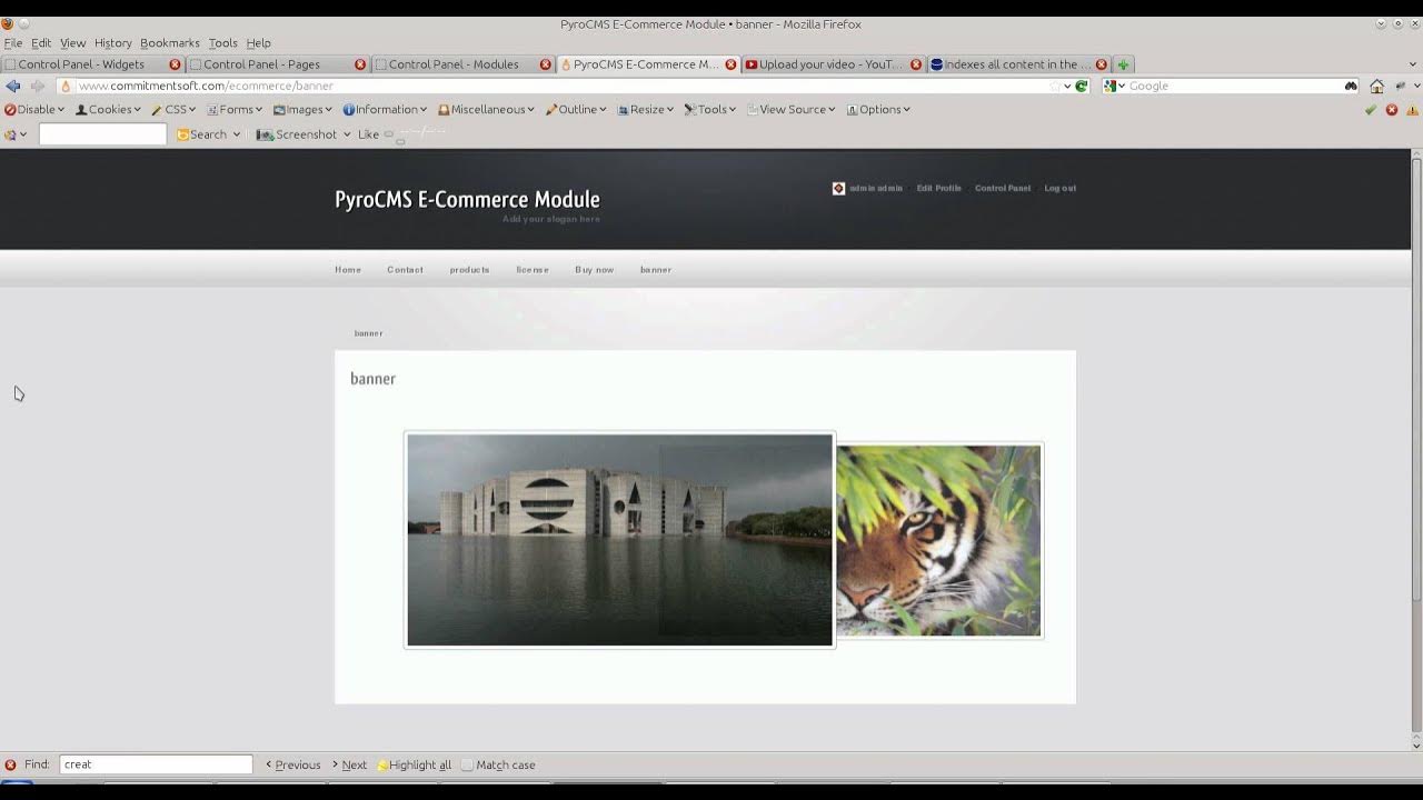 PyroCMS Slideshow module and widget tutorial - YouTube