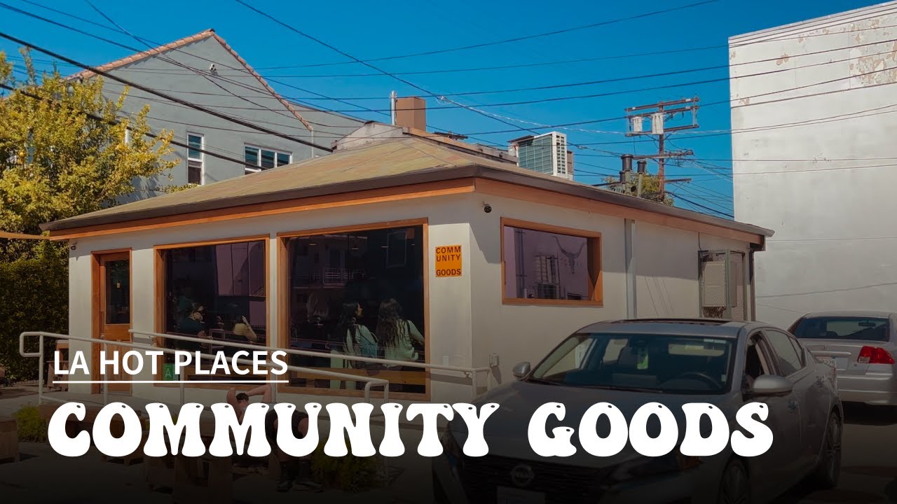 한국인 사장님이 운영하는 LA의 핫한 카페 'Community goods' - YouTube