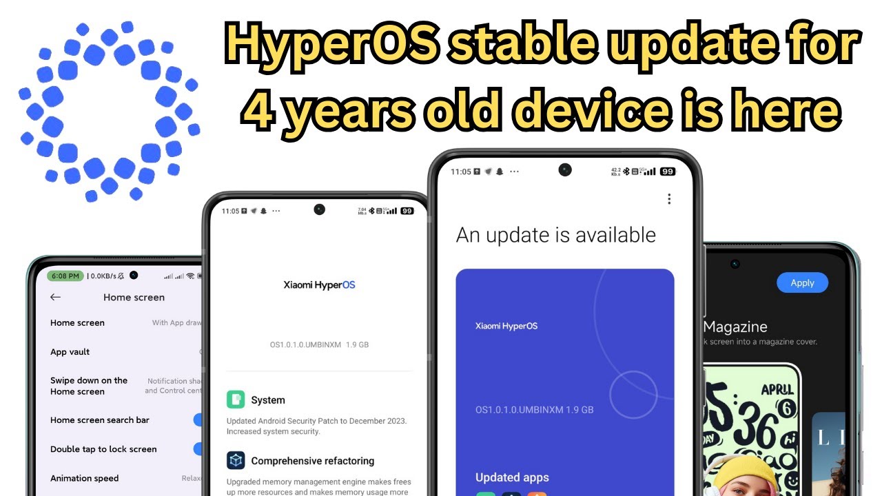 HyperOS updates are getting ready for 4 years old Xiaomi series 🎉 - YouTube