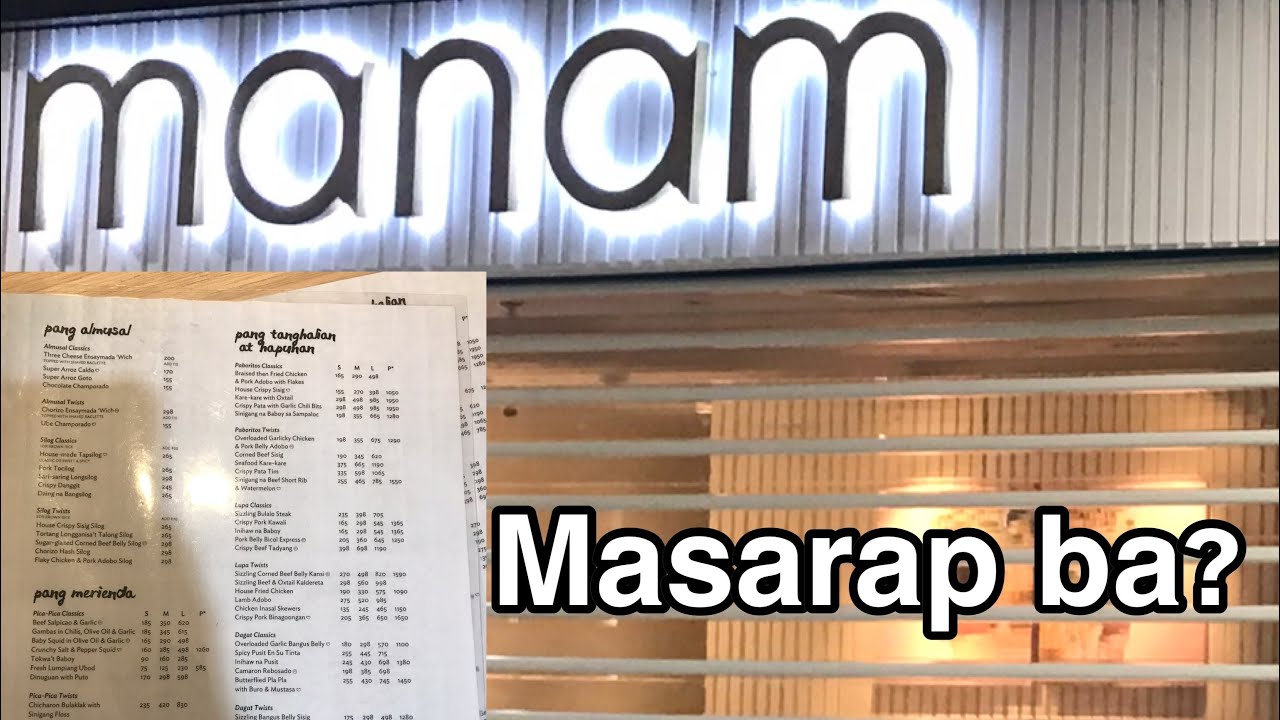 Manam Comfort Filipino Food Review - ECQ episode - YouTube